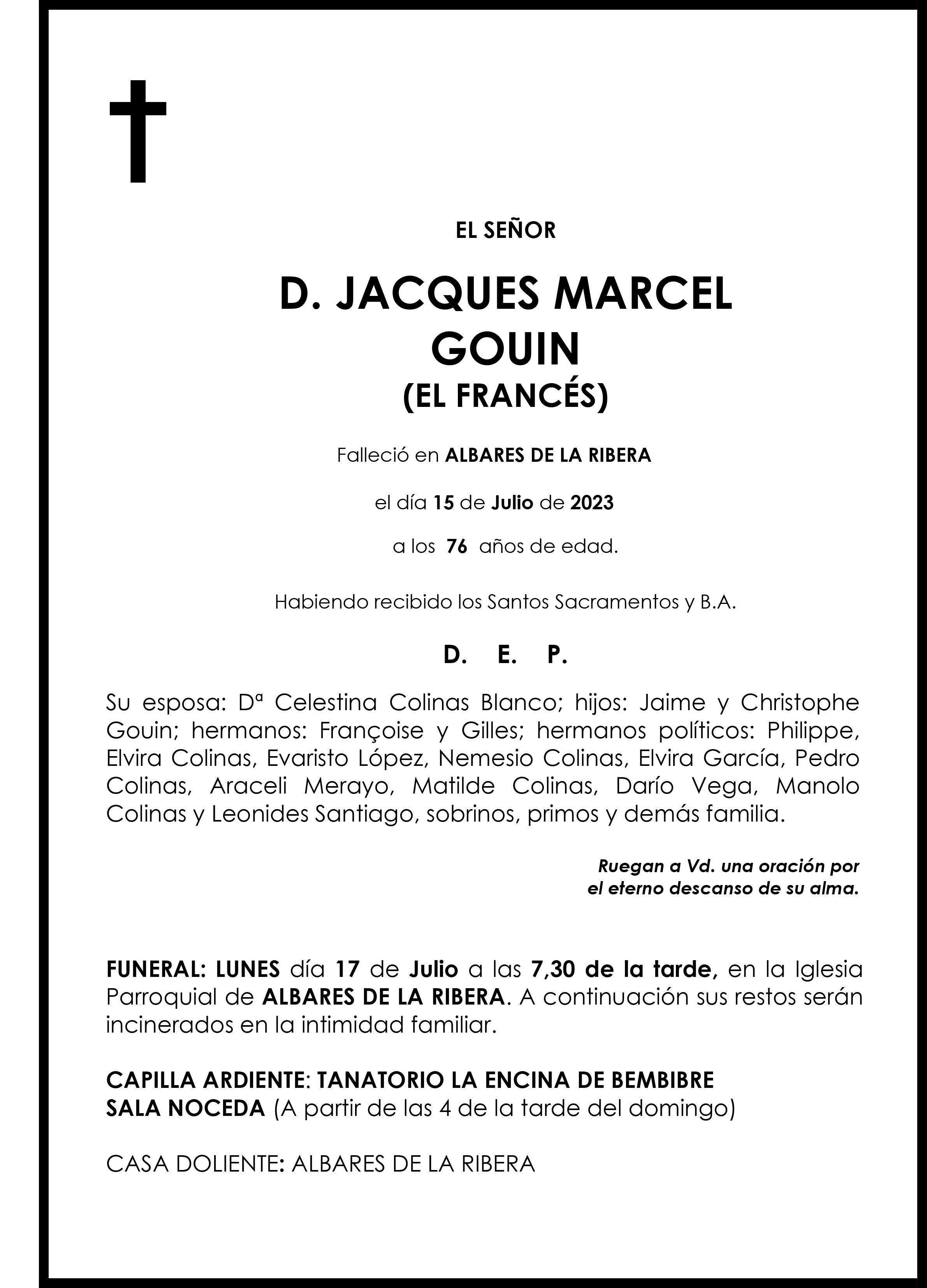 JACQUES MARCEL GOUIN