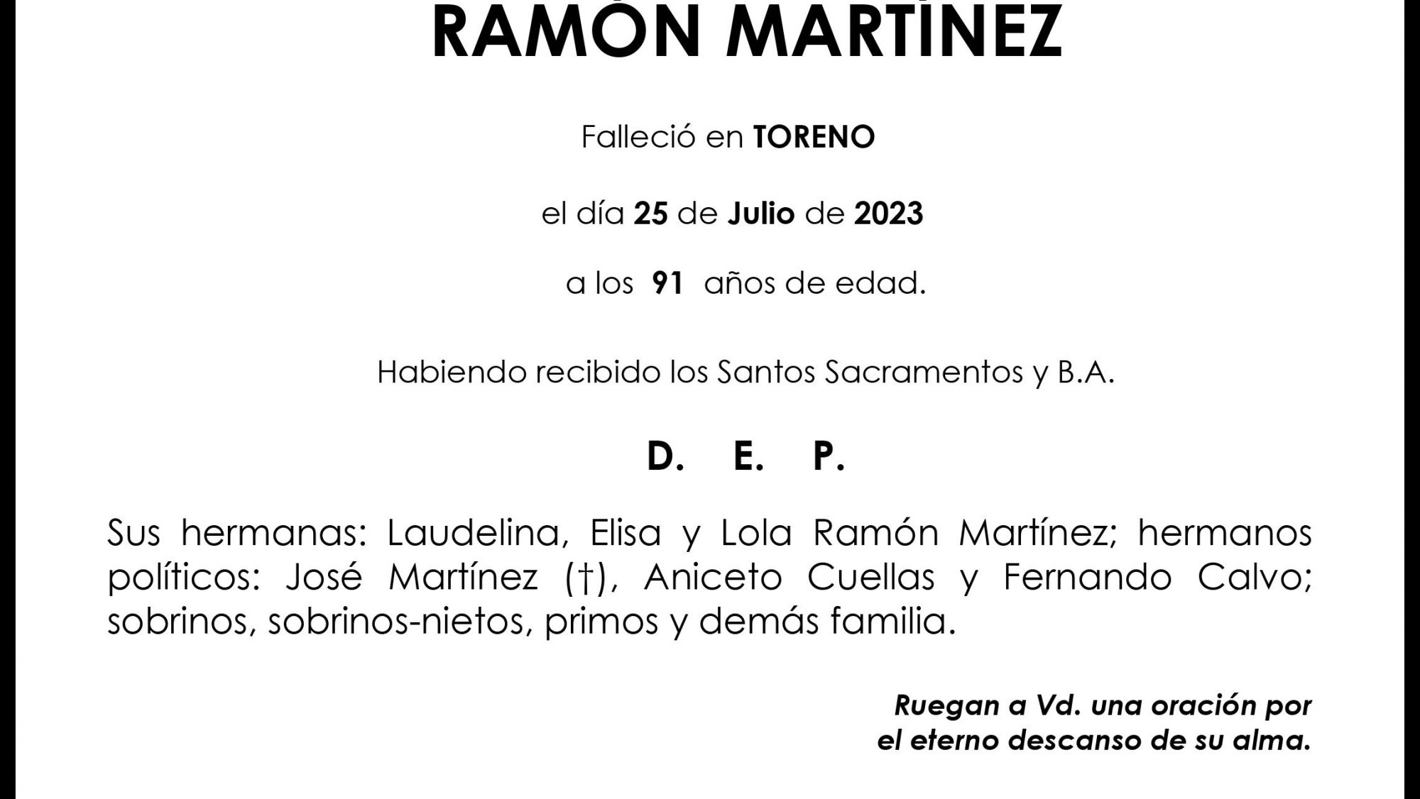ANTONIO RAMON MARTINEZ