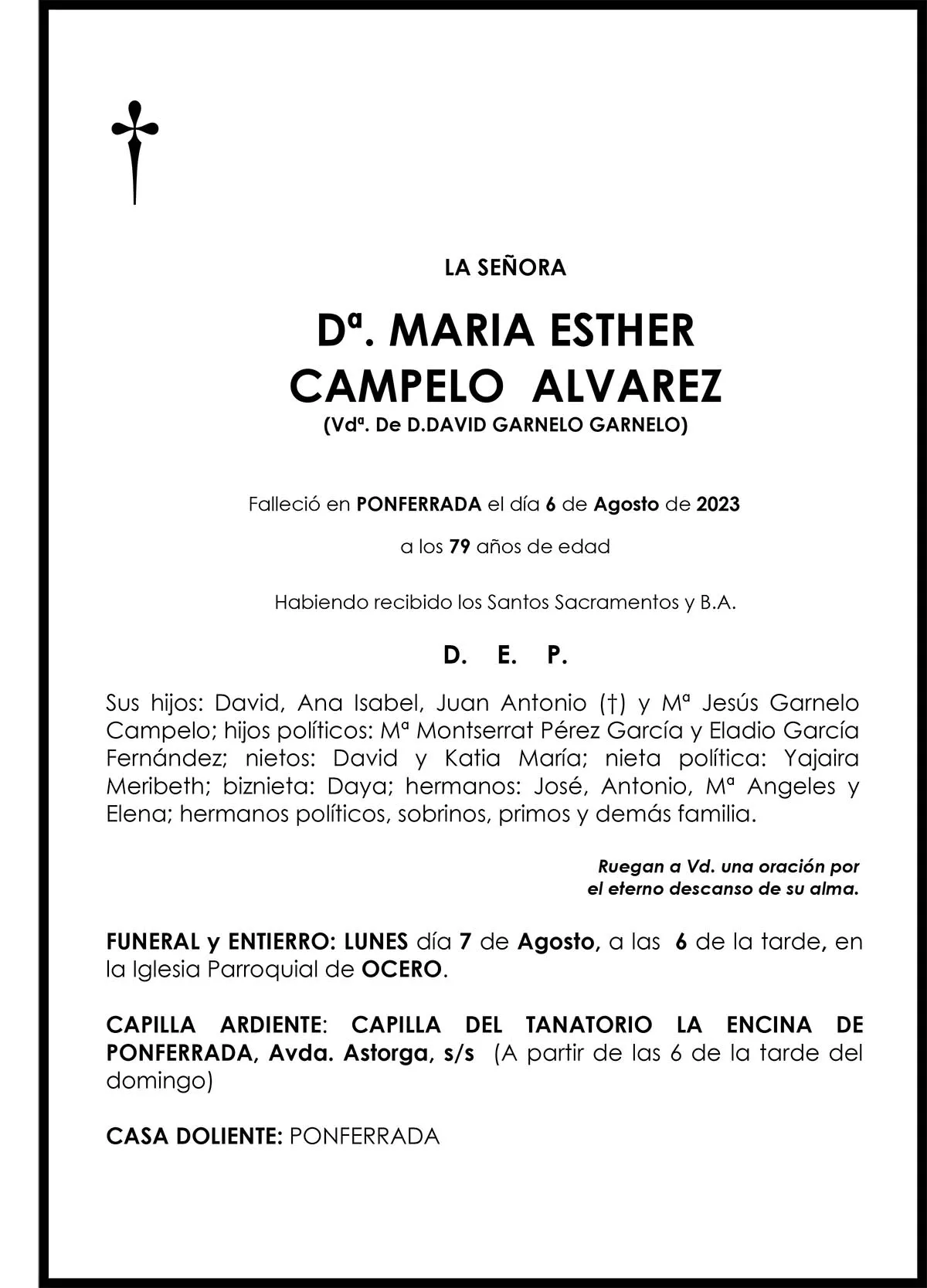 MARIA ESTHER CAMPELO ALVAREZ