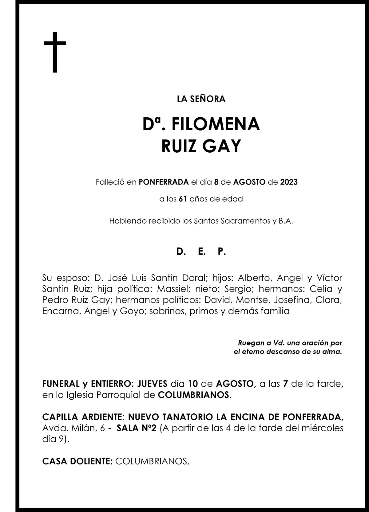FILOMENA GAY RUIZ