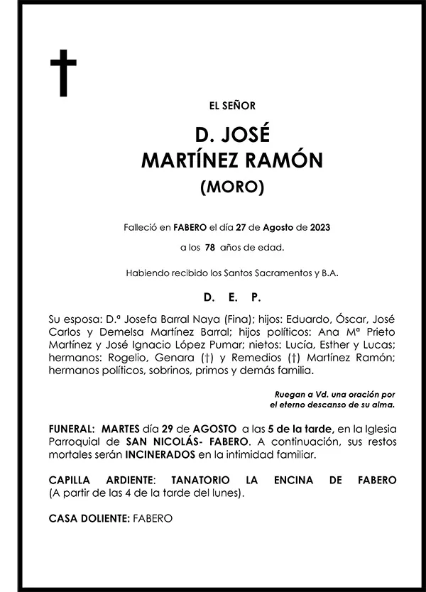 JOSE MARTINEZ RAMON