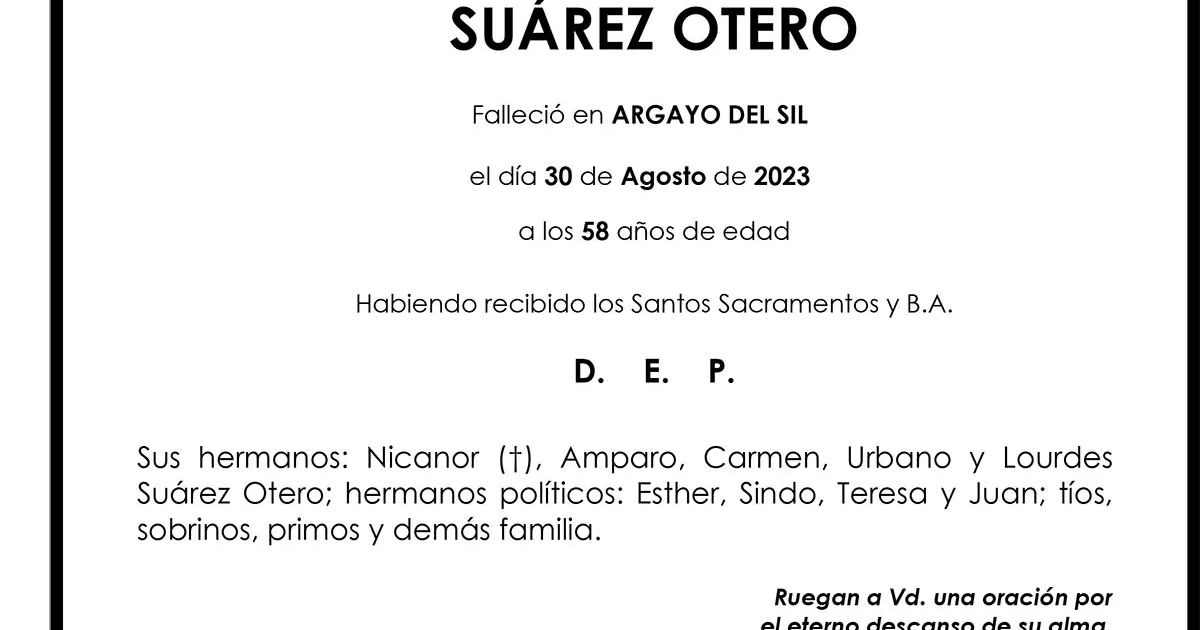 ANA MARIA SUAREZ OTERO