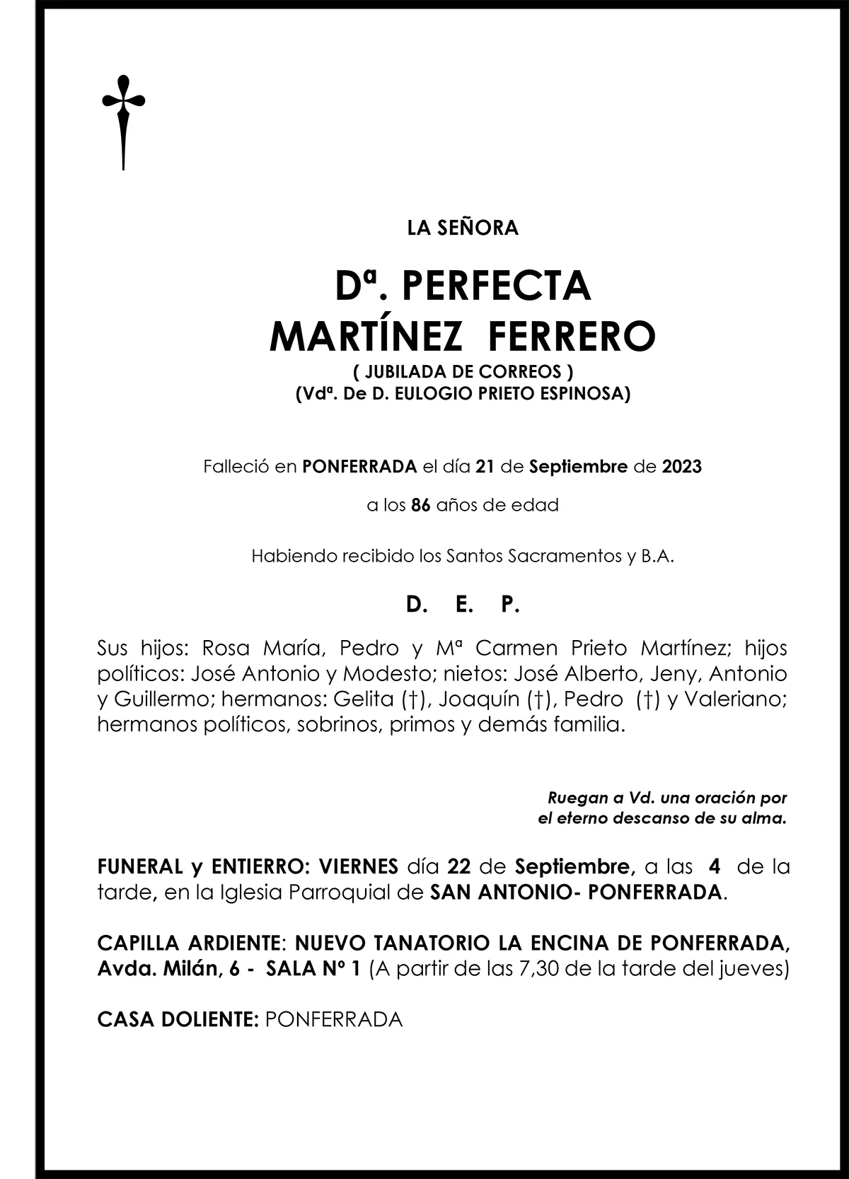 Perfecta Martinez Ferrero