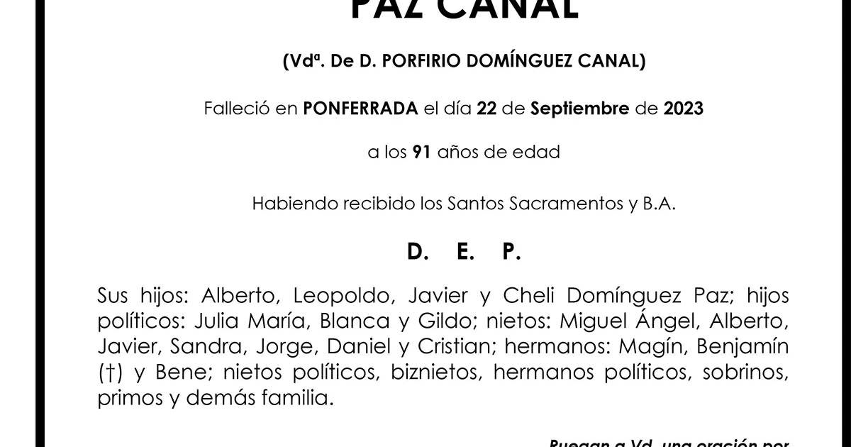 CONSUELO PAZ CANAL