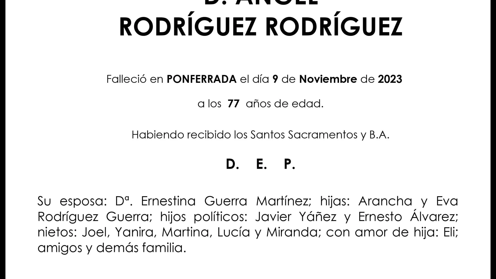 ANGEL RODRIGUEZ RODRIGUEZ