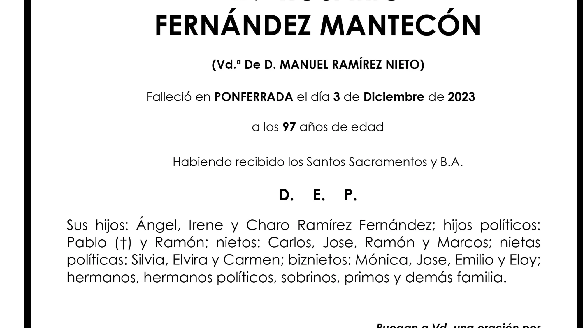ROSARIO FERNANDEZ MANTECON