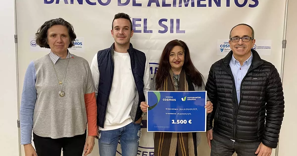Votorantim Cimentos y sus trabajadores donan 3.000 euros a los bancos de alimentos de Toral de ...