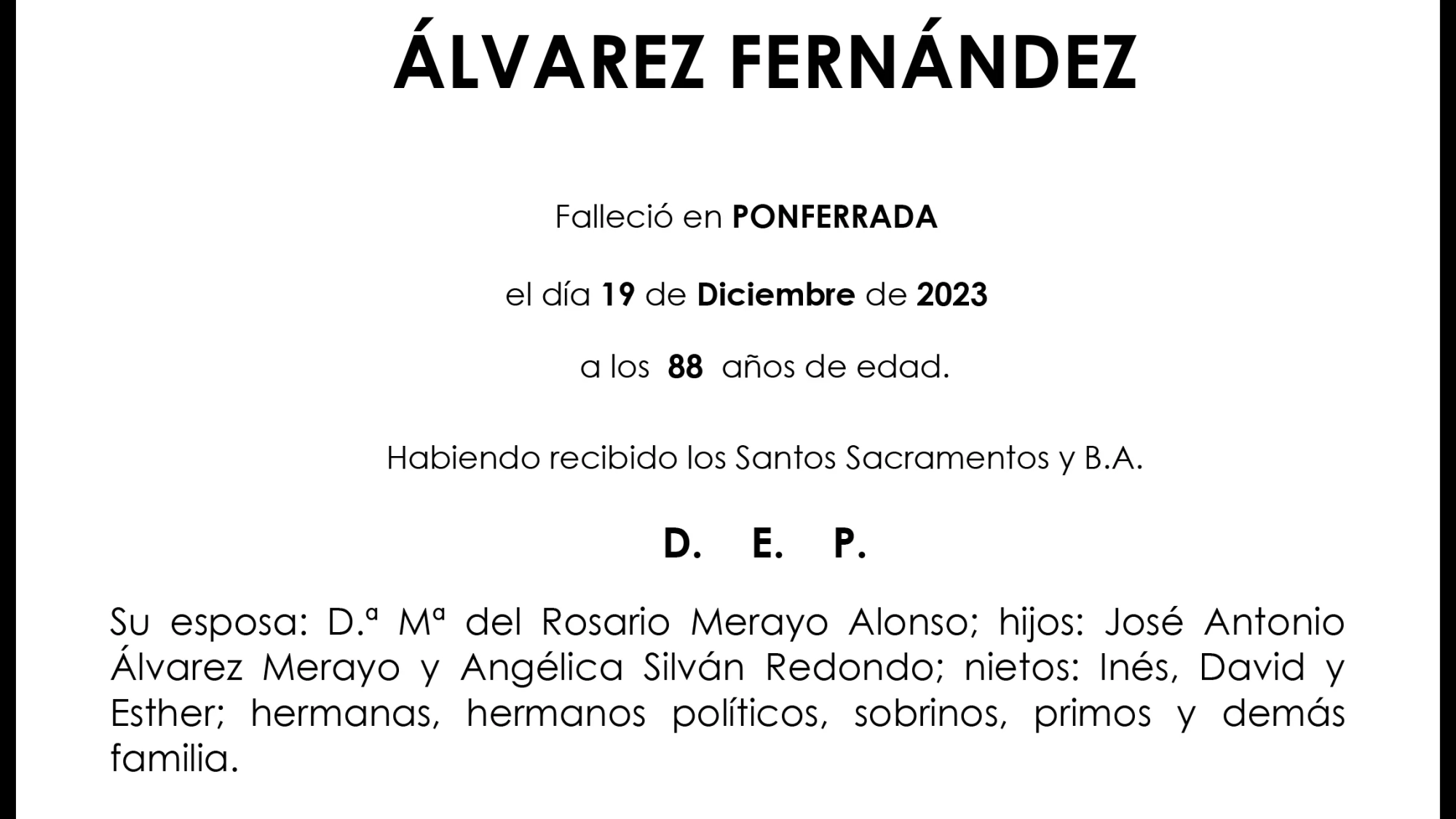 ANGEL ALVAREZ FERNANDEZ