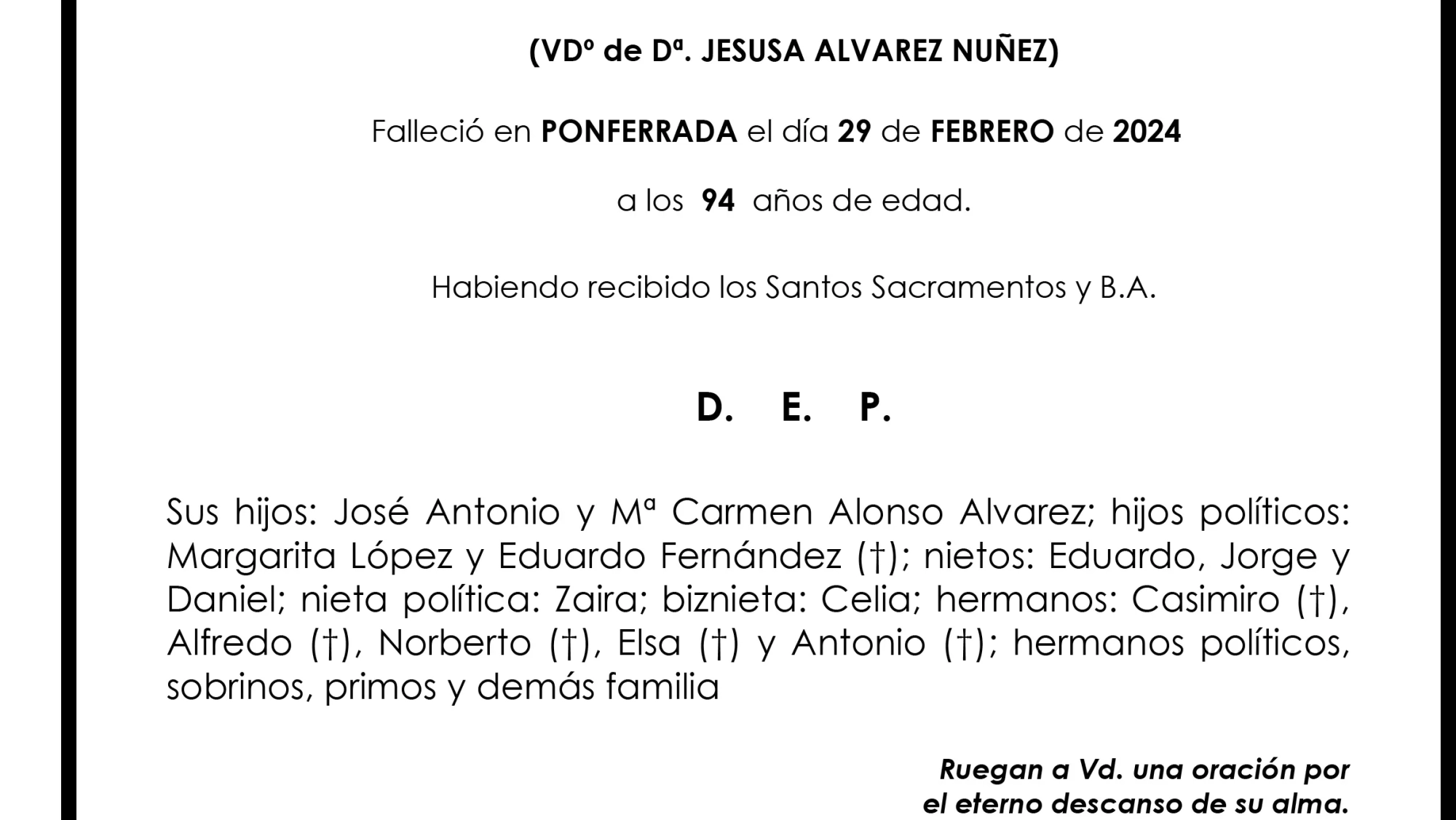 RESTITUTO ALONSO ALVAREZ