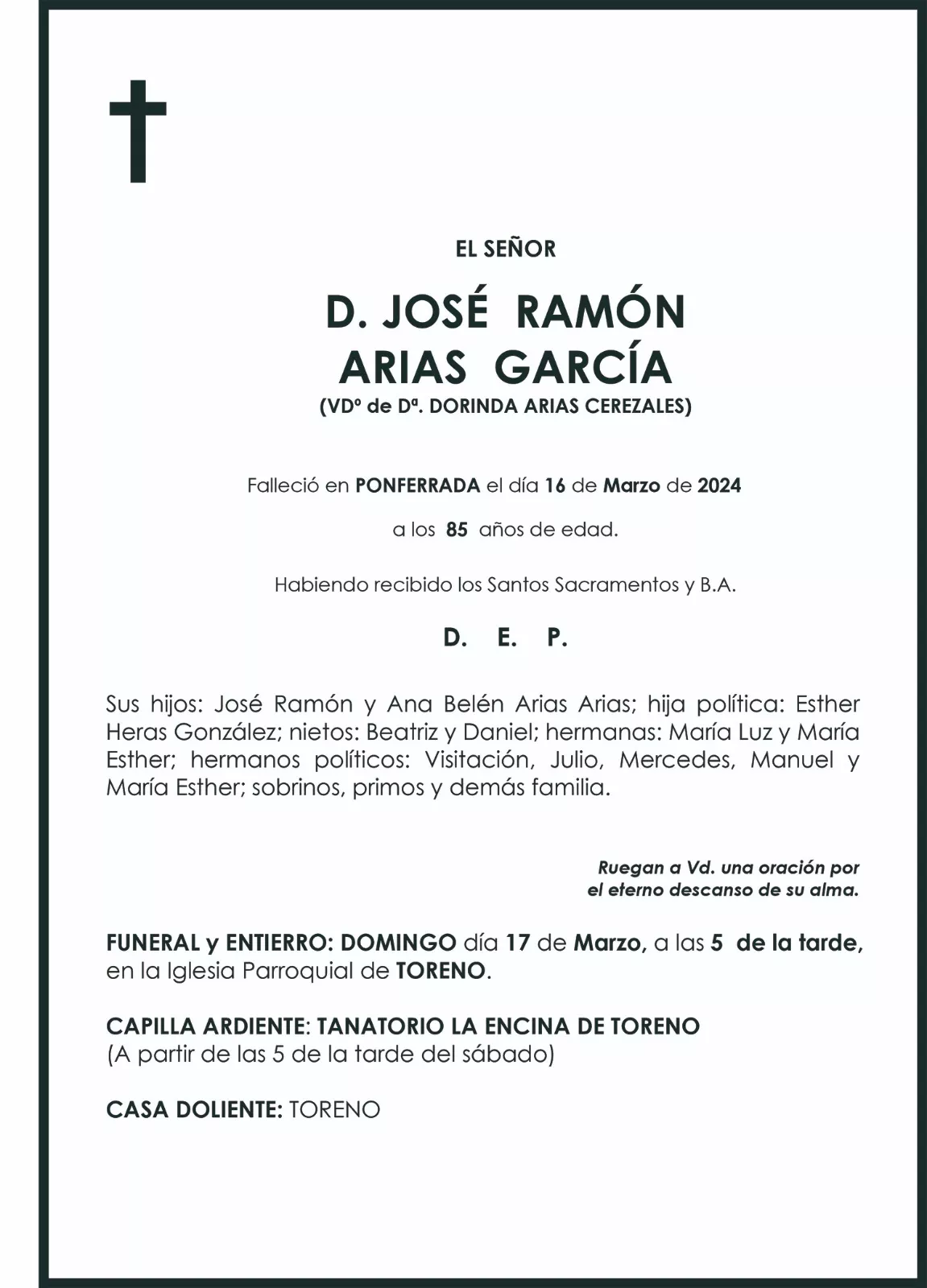 JOSE RAMON ARIAS GARCIA