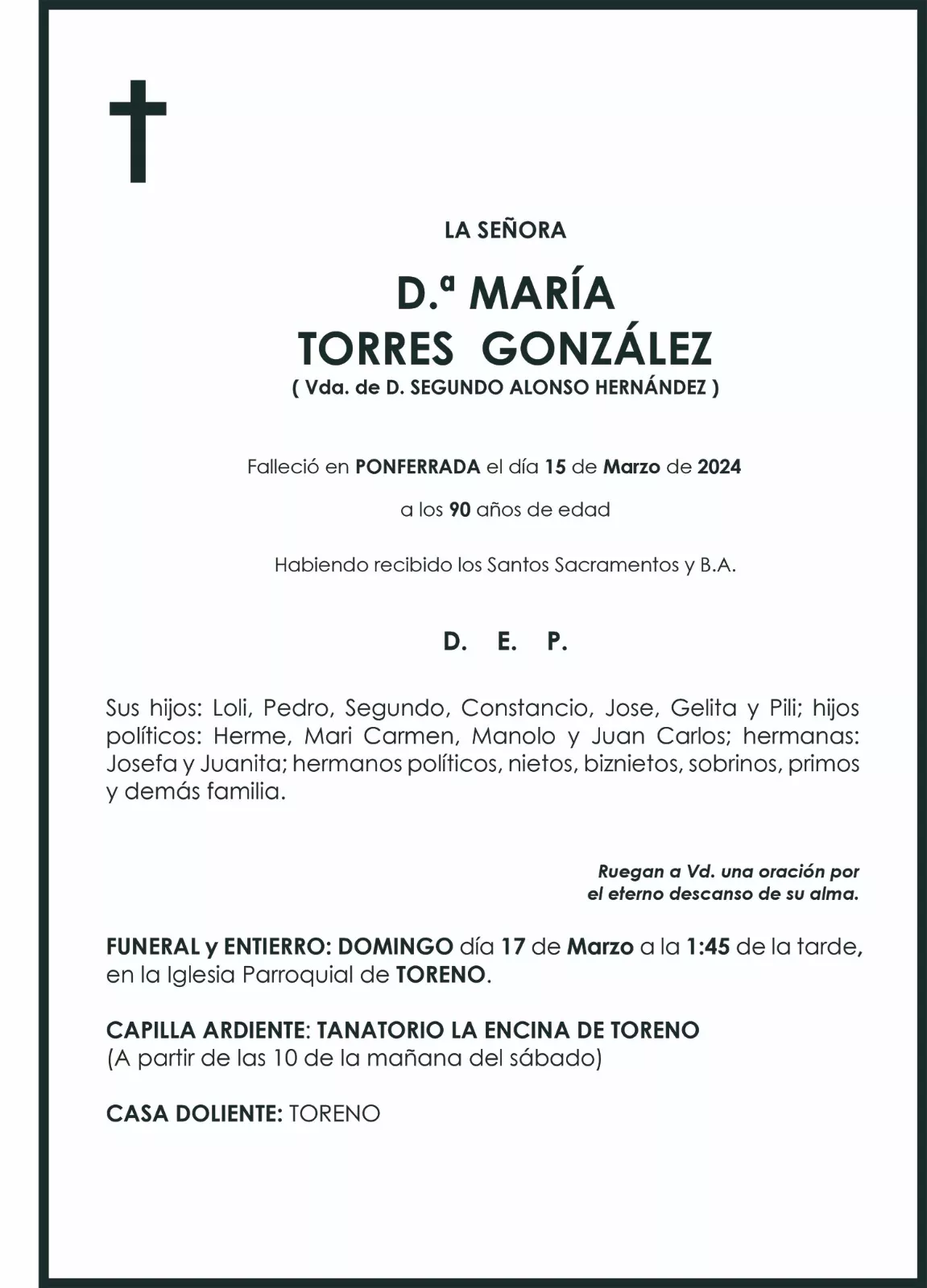 MARIA TORRES GONZALEZ