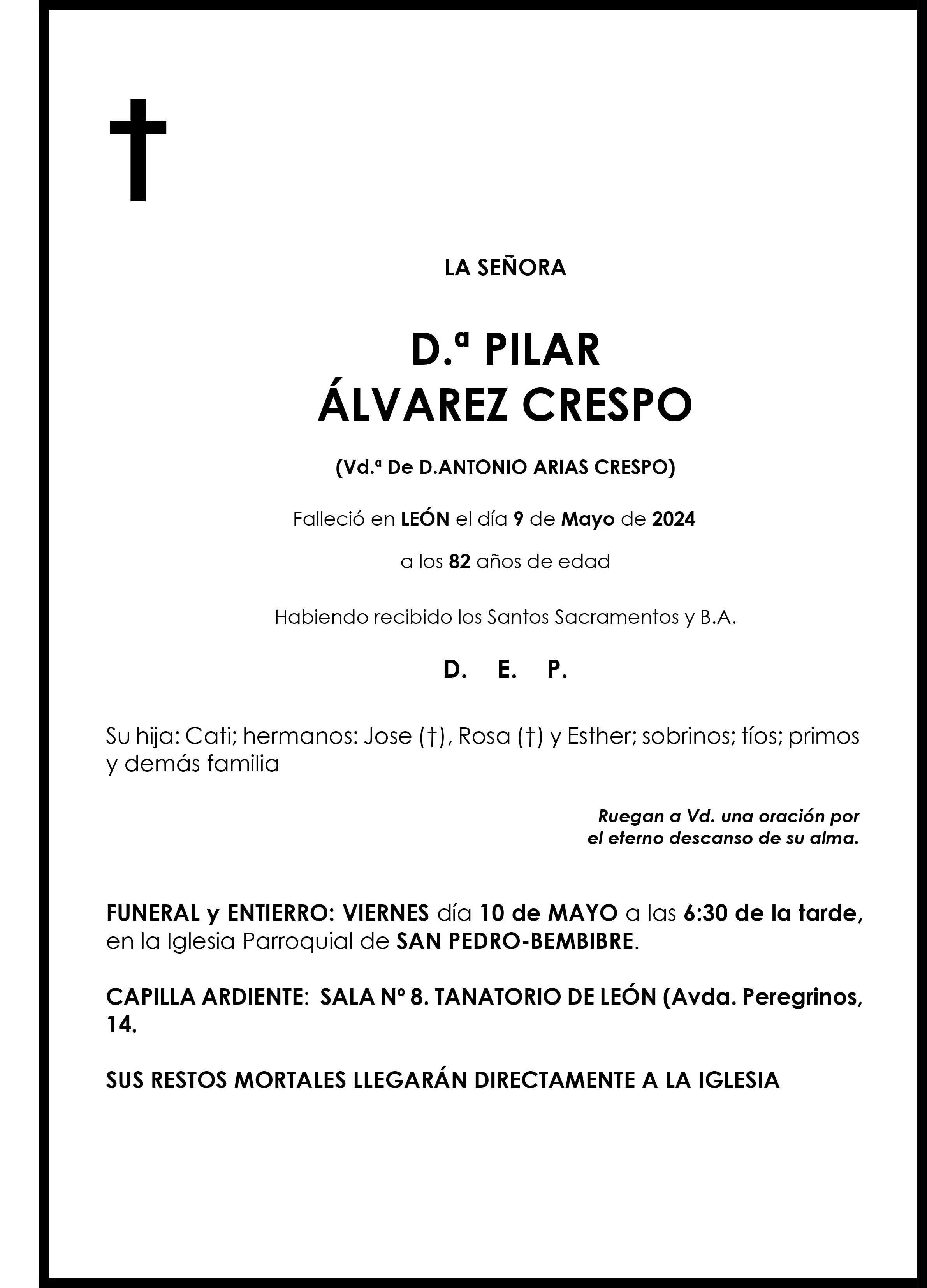 PILAR ALVAREZ CRESPO