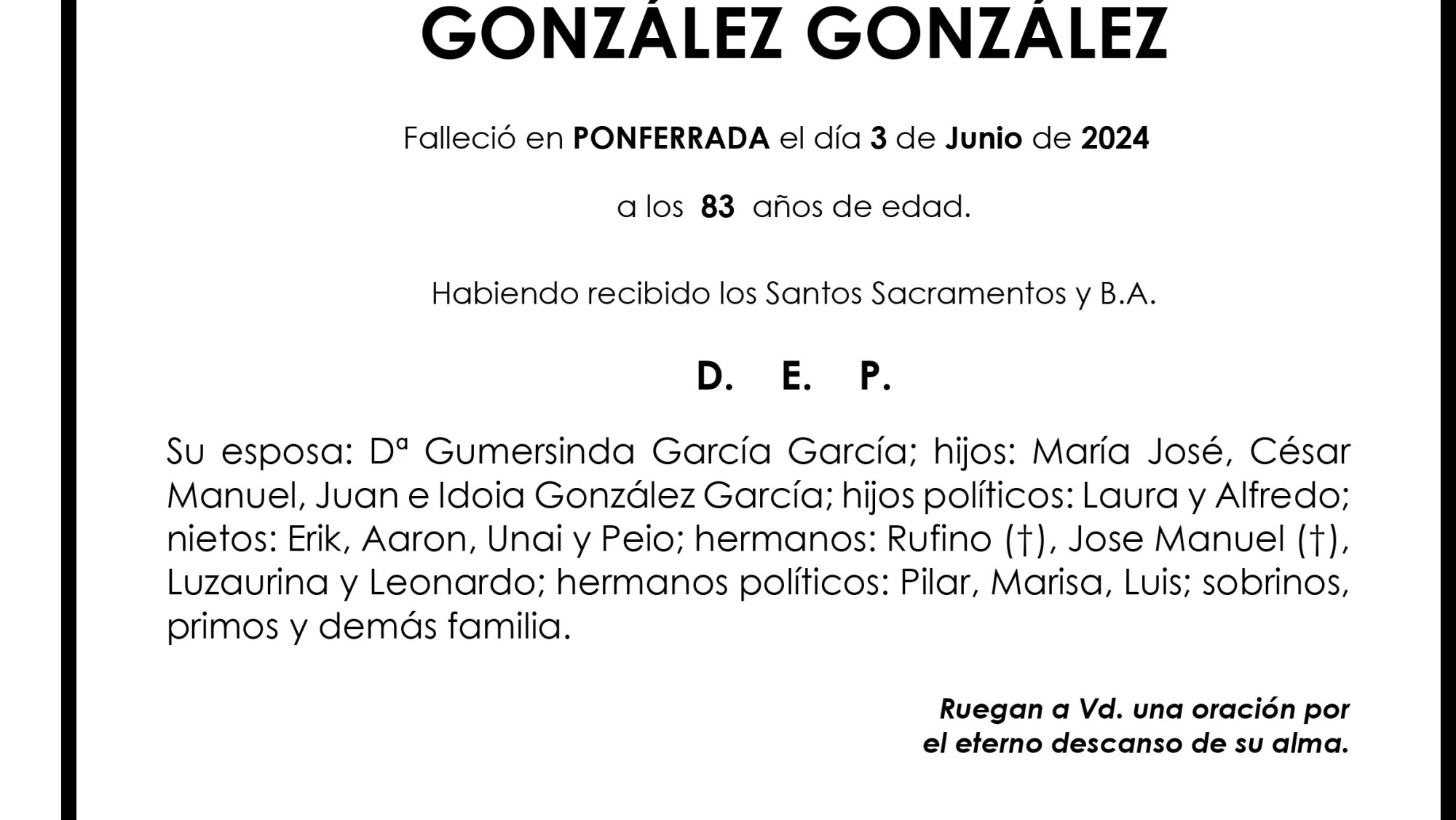 JULIO CESAR GONZALEZ GONZALEZ