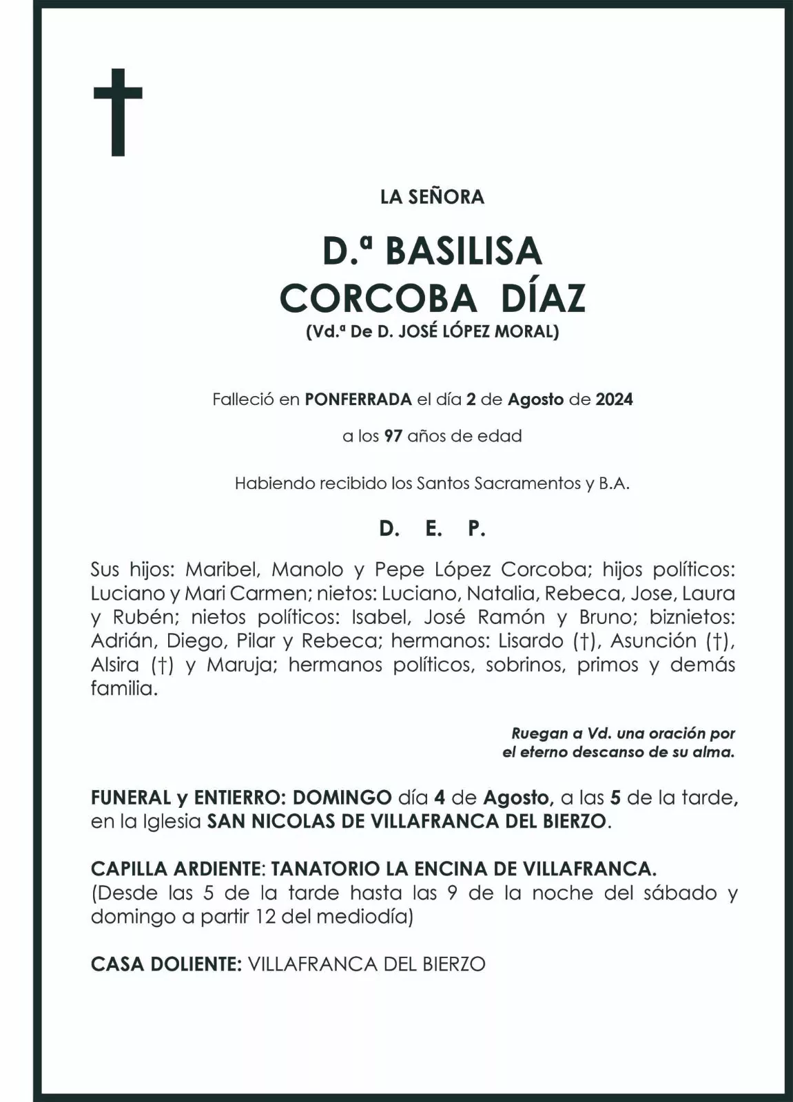 BASILISA CORCOBA DIAZ