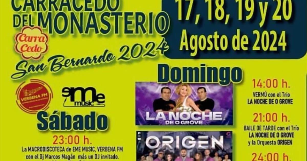 Combo Dominicano, plato fuerte de las Fiestas de San Bernardo en ...