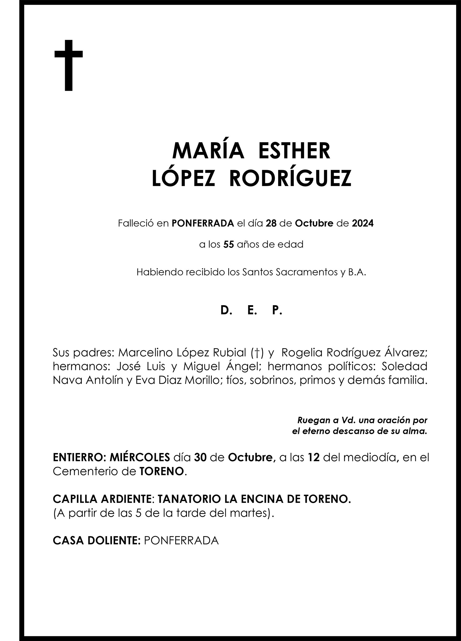 MARIA ESTHER LOPEZ RODRIGUEZ