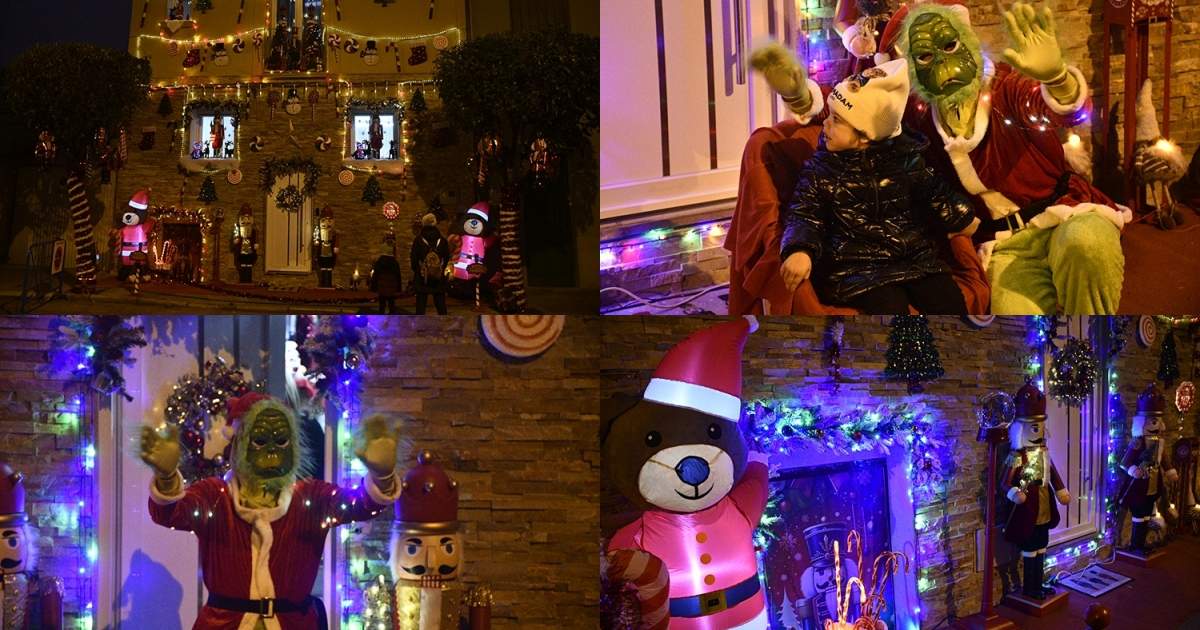 El Grinch se instala en Ponferrada con una de las casas más iluminadas ...