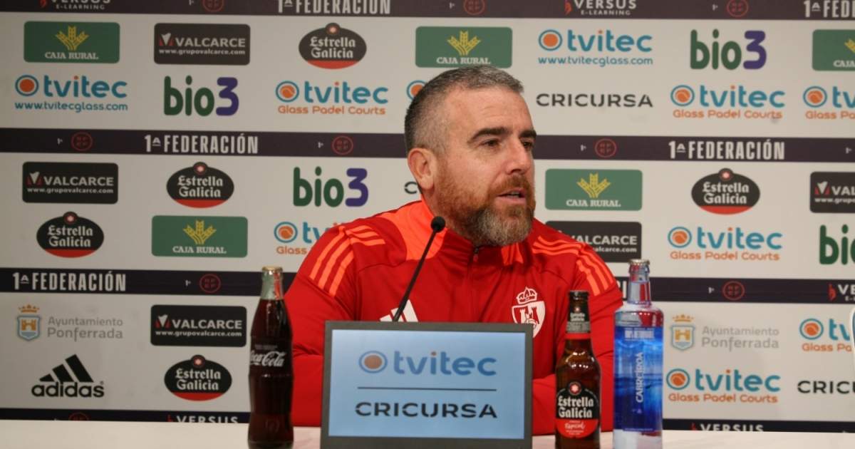 Javi Rey espera que la Ponferradina pueda "competir" ante la Real Sociedad