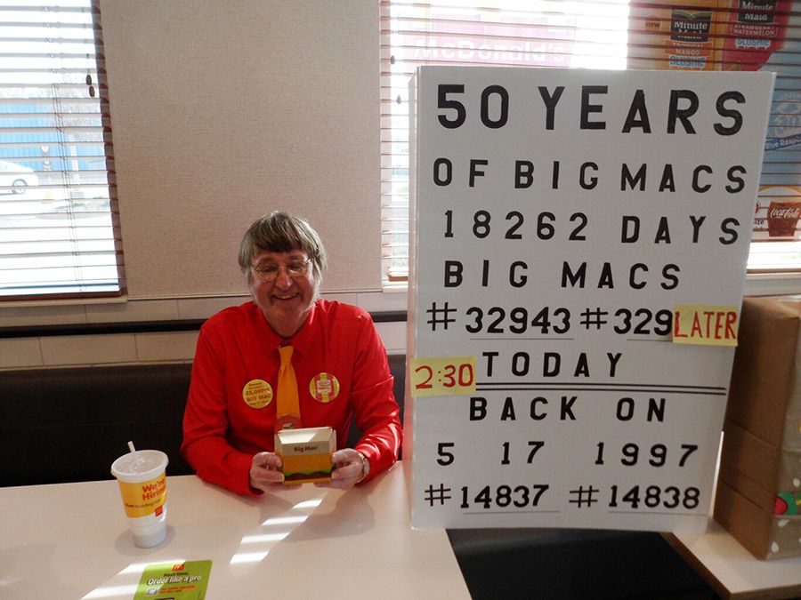El Récord Guiness que ya lleva comidos 30.000 Big Mac, y los que le quedan