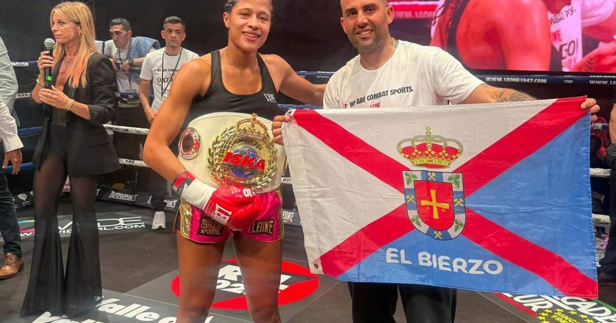 La luchadora afincada en El Bierzo Débora Évora, campeona del mundo de ...