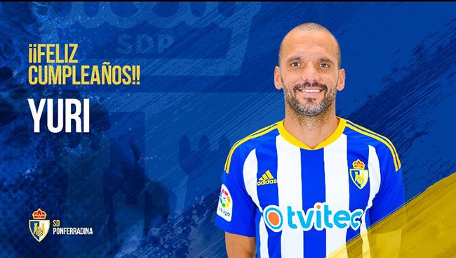 Yuri de Souza cumple 40 años y más de un cuarto de vida en la Ponferradina
