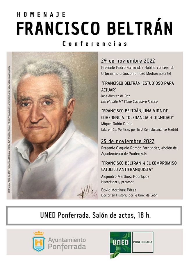 Francisco Beltrán protagonista de las conferencias del 24 y 25 en la ...