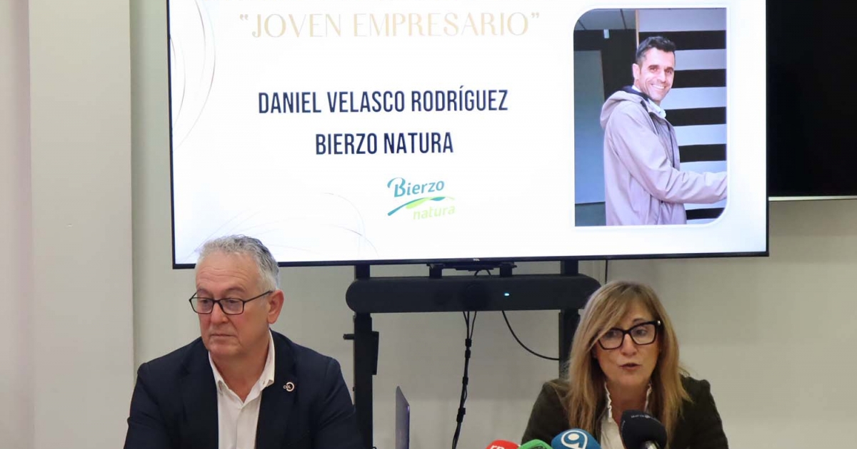 Daniel Velasco, de Bierzo Natura, premio Joven Empresario del CEL