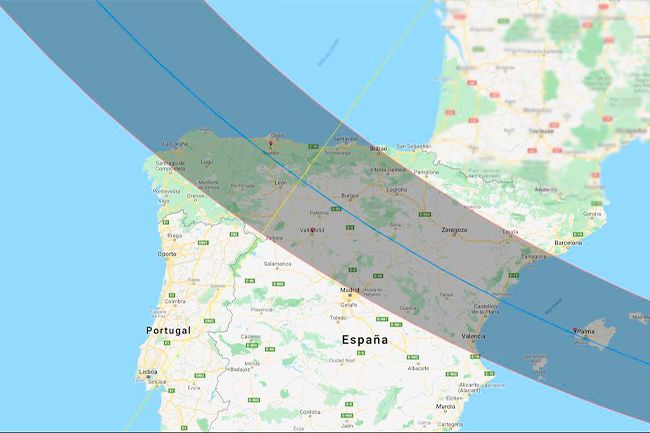 El eclipse total de sol de 2026 se podrá ver desde El Bierzo y toda la ...